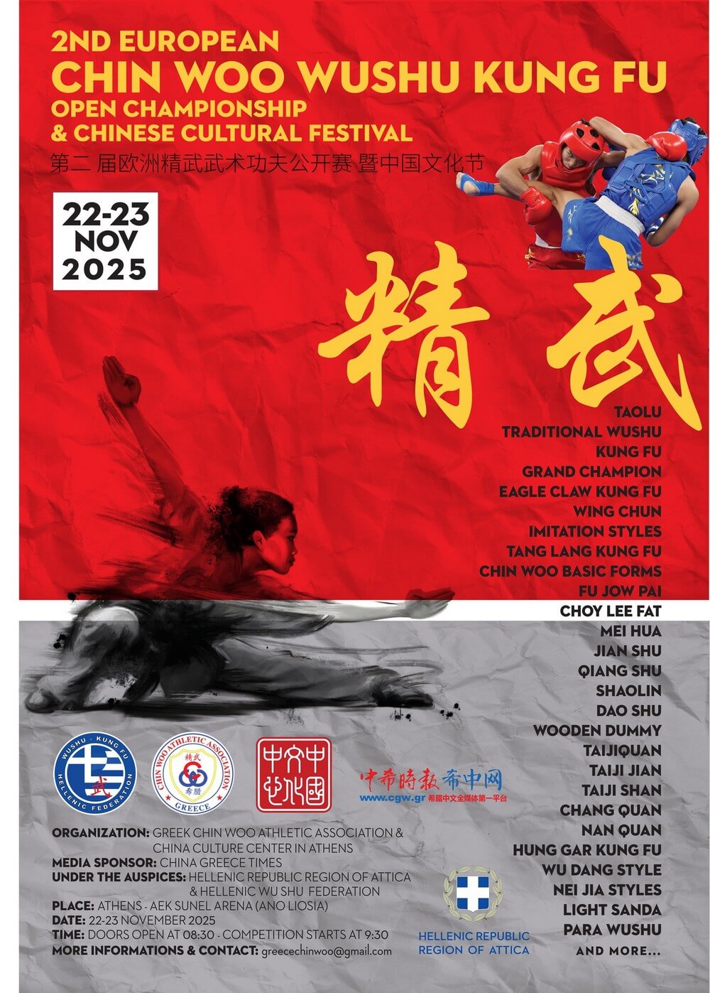 Δεύτερο European Chin Woo Championship - Οι Συμμετοχές μας